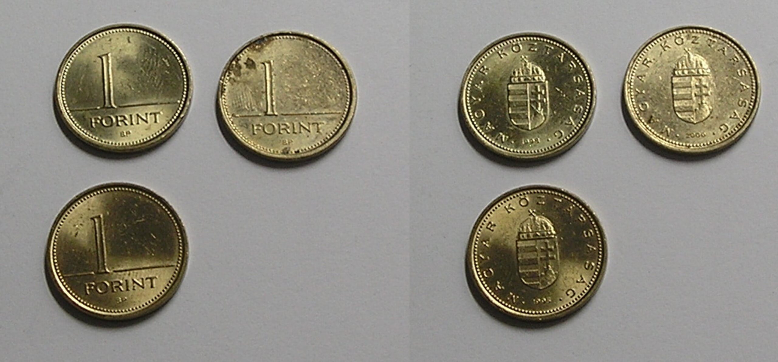 1 FORINT MADARSKO - VYBERTE SI ROK Z POPISU - euronumizmince.sk
