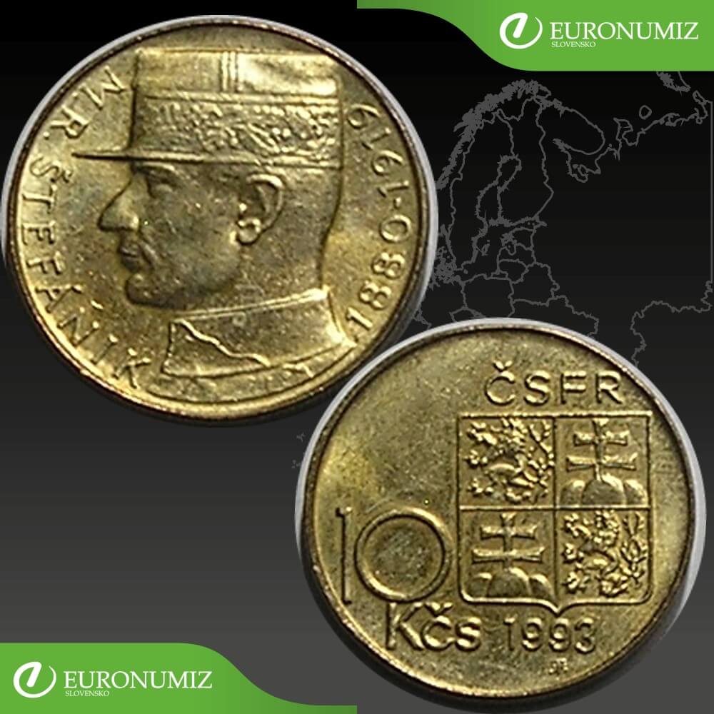 10 KORUN 1993 CSFR STEFANIK - euronumizmince.sk