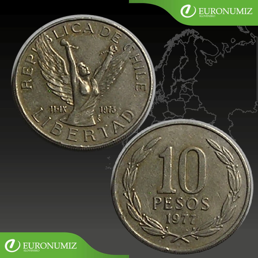 10 PESOS 1977 CHILE - euronumizmince.sk